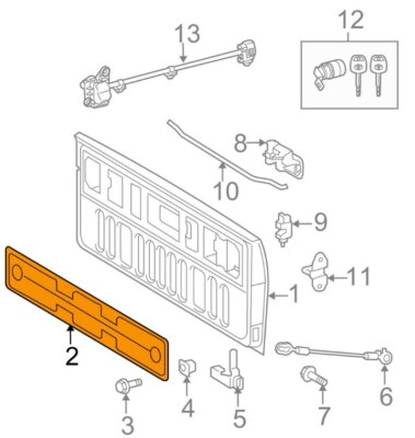 For Toyota Genuine Tailgate Gap Cover Rear 657590C030 | eBay