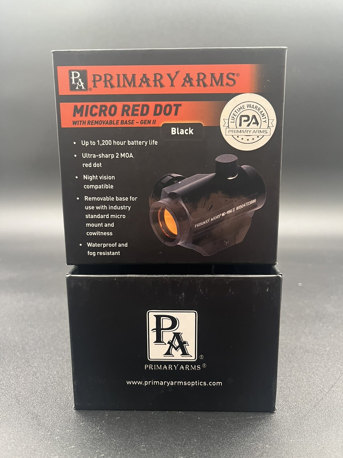 Primary Arms Gen II Red Dot Sight MD-RBG II w/ low mount and lower 1/3 ...