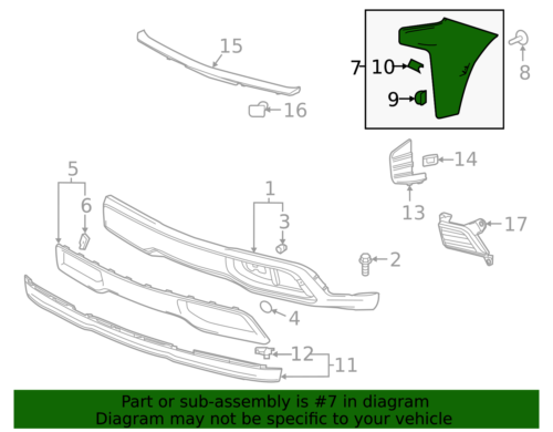 GM OEM 19-22 Silverado 1500 LD Bumper Components-Filler Panel 84658017 ...