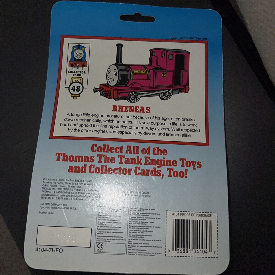 Thomas The Tank Engine & Friends Rheneas Narrow Gauge ERTL 1996 #4104 ...