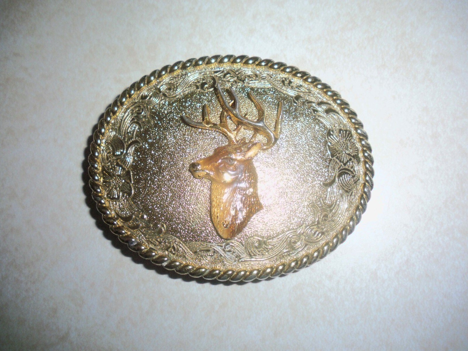 Deer/Buck Belt Buckle by Raintree (1978) - Vintage Co… - Gem