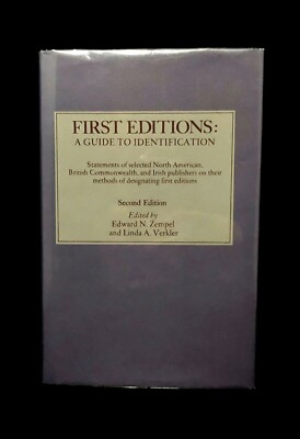 First Editions : Guide to Identification as Listed by Publishers BOOK ...