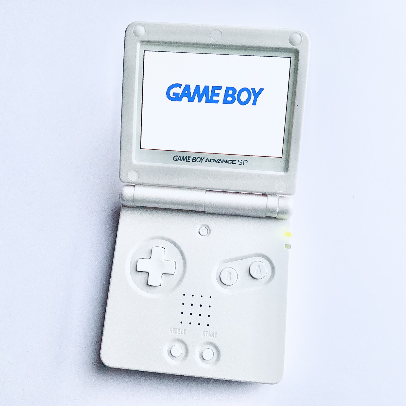 NEW V5 STUNNING ALL WHITE GAME BOY ADVANCE SP WHITE SCREEN IPS BACKLIT ...