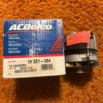 NOS OEM GM 12329253 Remanufactured Alternator Acdelco 321-364 | eBay