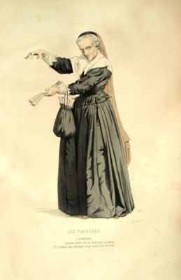 Litigants the Countess Costume Theatre Jean Racine engraving 19th ...