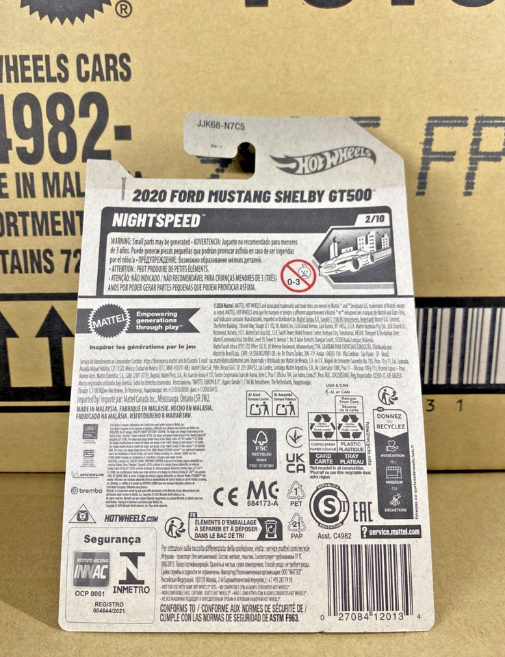 2026 Hot Wheels Mainline Case F 2020 Ford Mustang Shelby GT500 Series ...