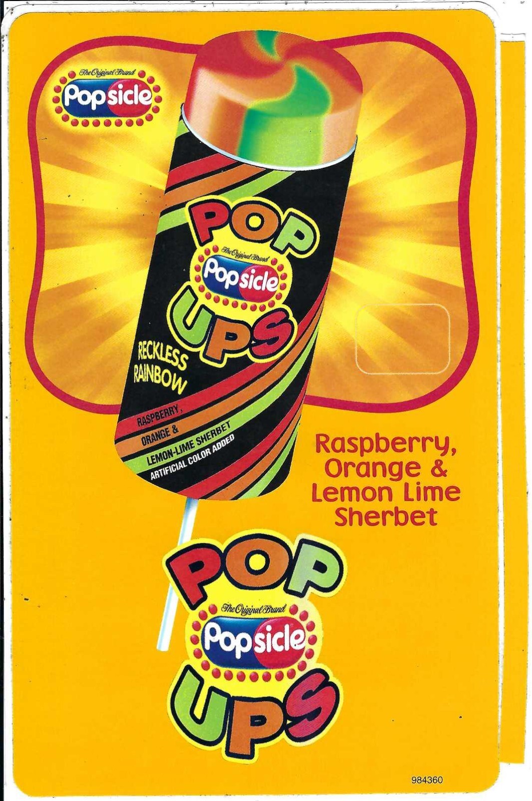 Pop Ups Reckless Rainbow Good Humor Ice Cream Truck Sticker 8"x 5" FREE ...