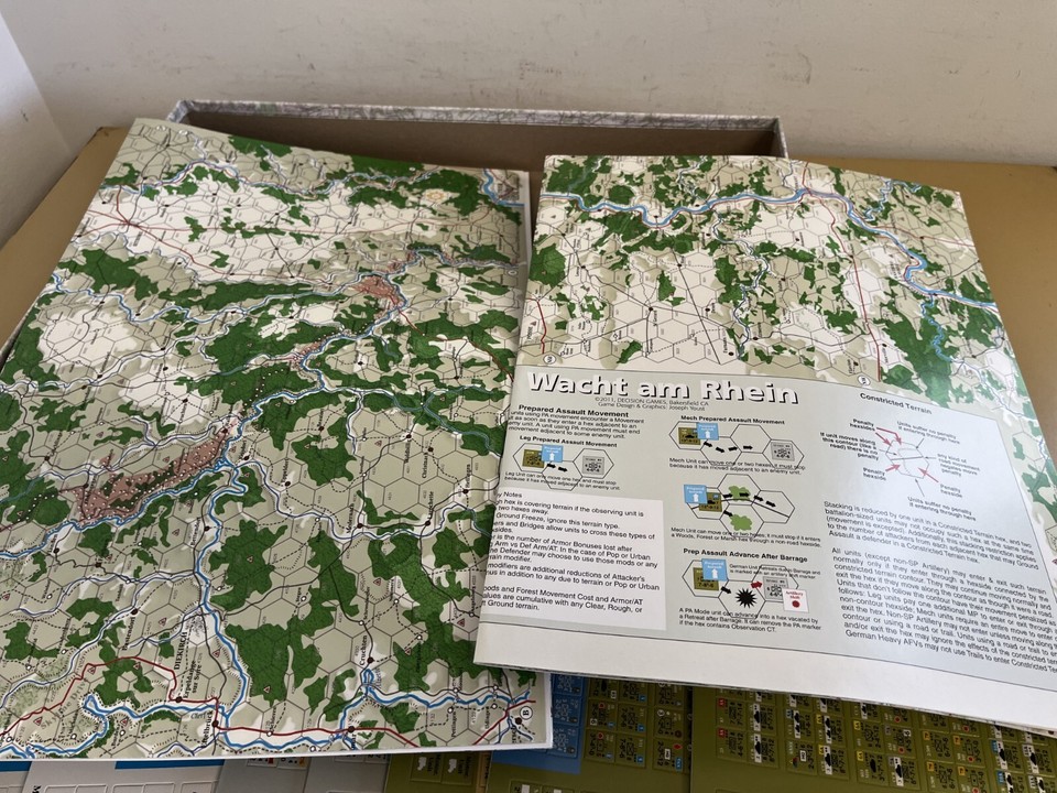 Wacht am Rhein (2nd Ed) Decision Games War Game, Unpunched & Unplayed ...