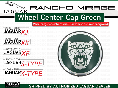 JAGUAR OEM (2002-2008) X-Type S-Type XJ 2004-09 Wheel Center Cap Green ...