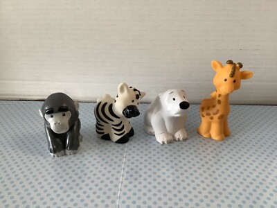 Fisher Price Little People- Zebra, Bear, Gorilla And Giraffe | eBay