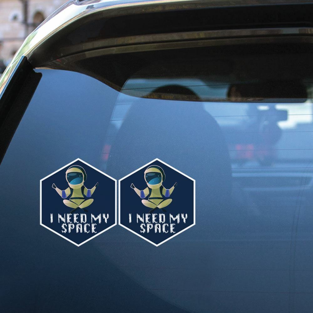 2X Give Me Space Sticker Decal Ufo Area 51 Space Laptop Funny Et | eBay