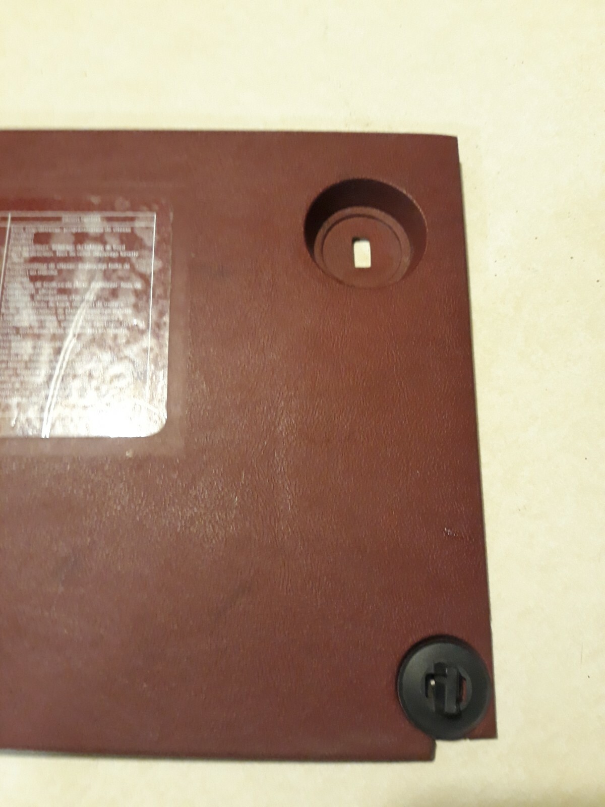 87-91 FORD RED FUSE BLOCK COVER PANEL TRIM KNEE BOLSTER F150 F250 ...