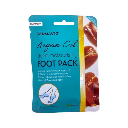 Derma V10 Argan Oil Foot Pack Moisturising Foot Mask Socks | eBay