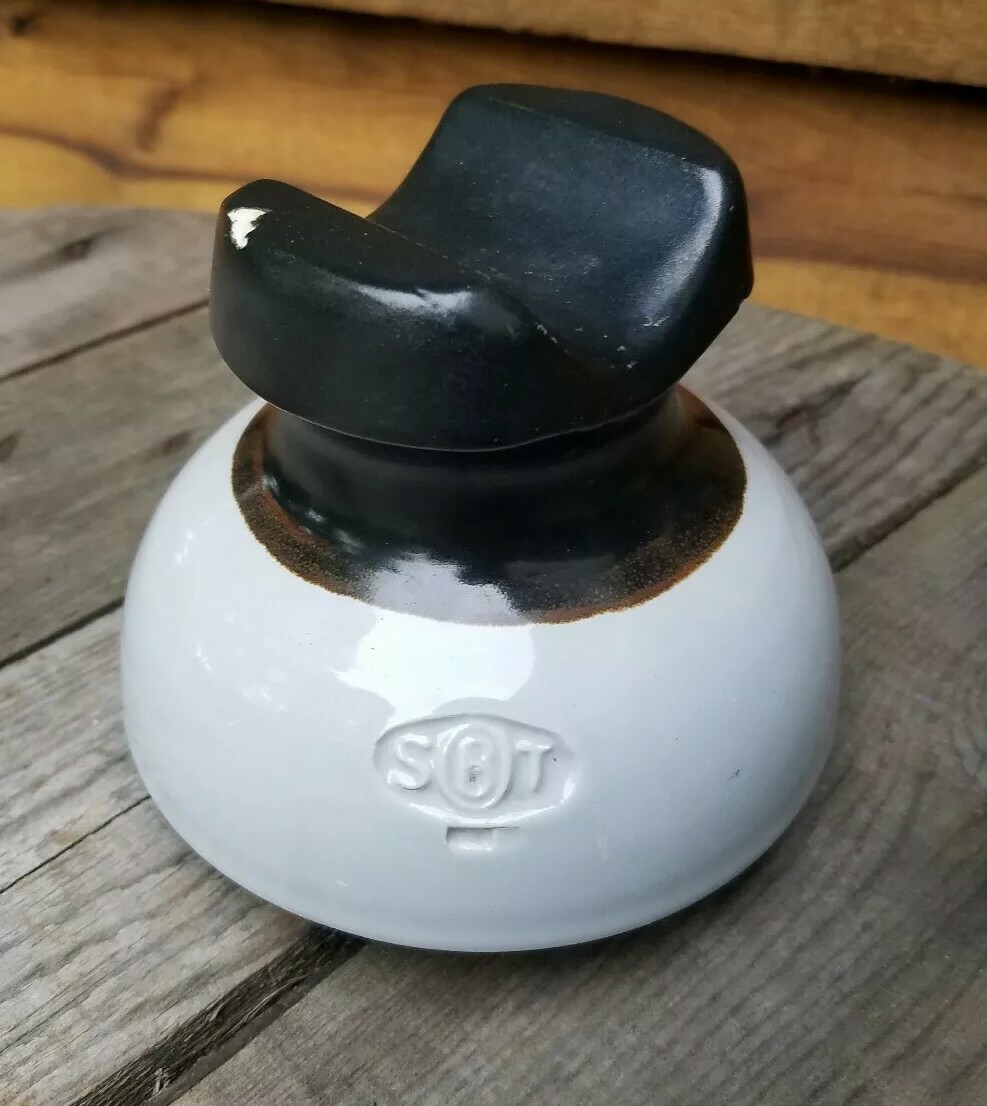 Vintage Porcelain SBT Telegraph Insulator Two Toned | eBay