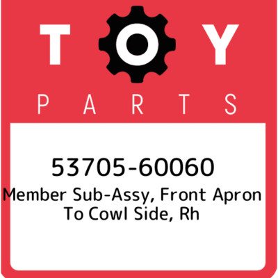53705-60060 Toyota Member sub-assy, front apron to cowl side, rh ...