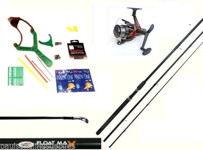 Complete Starter Beginners Fishing Kit Float Rod Sol Reel Tackle Set 8 ...