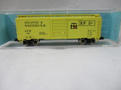 Atlas 3415 Atlantic & Western Yellow Box Car Rd# ATW 2050 N Scale | eBay