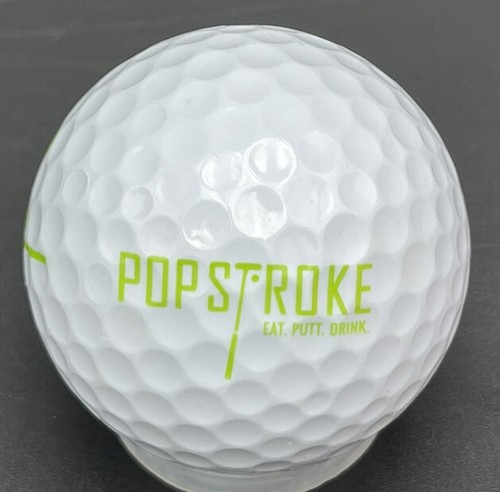 Pop Stroke Eat Putt Drink Logo Golf Ball (1) TaylorMade Distance+ Pre ...