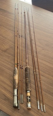 Lot of 2 Vintage Split Bamboo Shakespeare South Bend 359 Fly Rods Parts ...