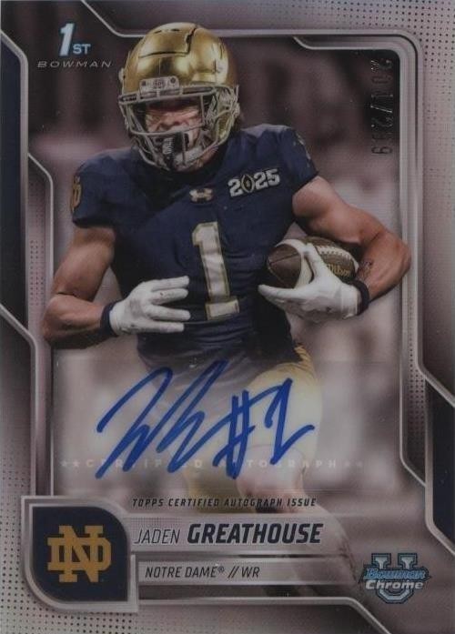 2025 Bowman University Chrome - Chrome Prospect Autographs Jaden ...