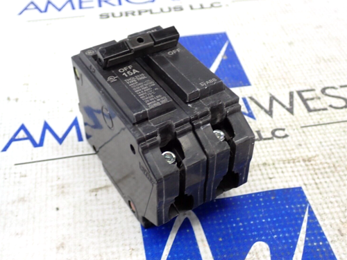NEW GE/ABB THQL2115 2 Pole 15 Amp 120/240 Volt Plug On Type THQL ...