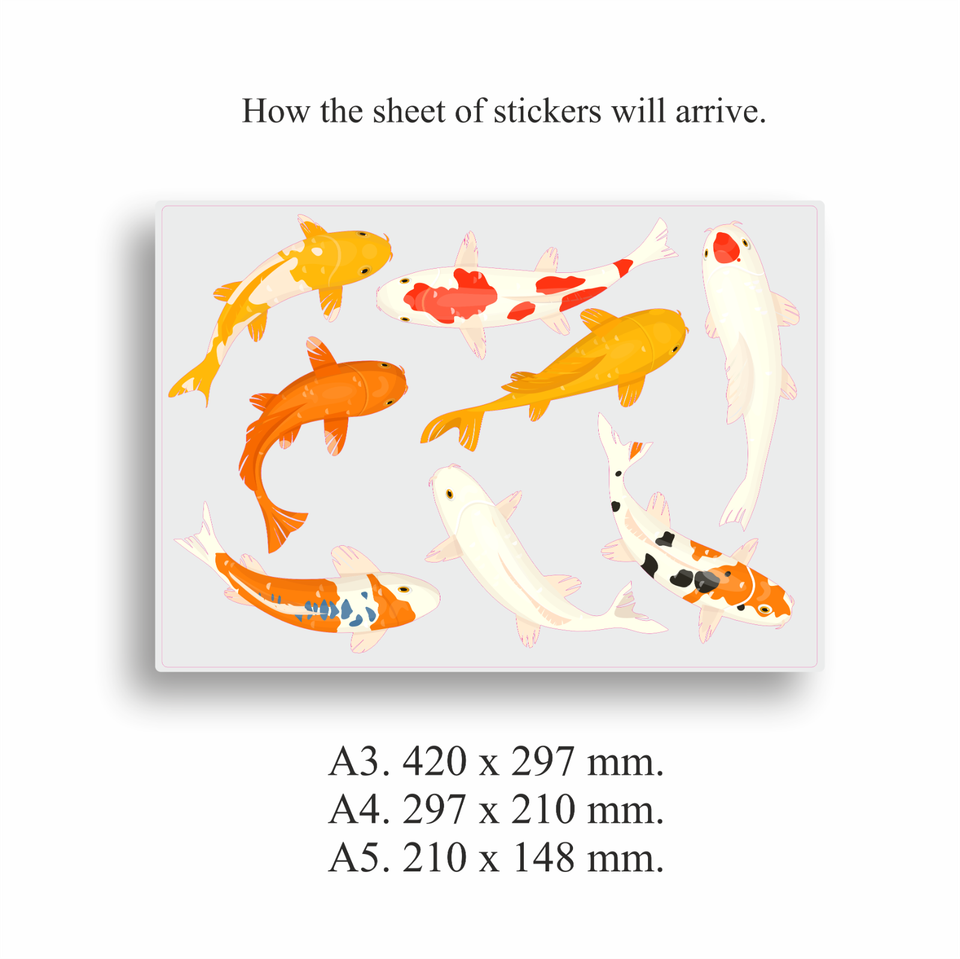 Tropical Fish Vinyl Art Decal Sticker [Multiuse] Tile Laptop Wall ...