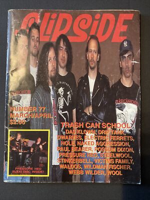 Flipside #77 Punk Mag 1992 PressureHed Flexi Trash Can School Courtney ...