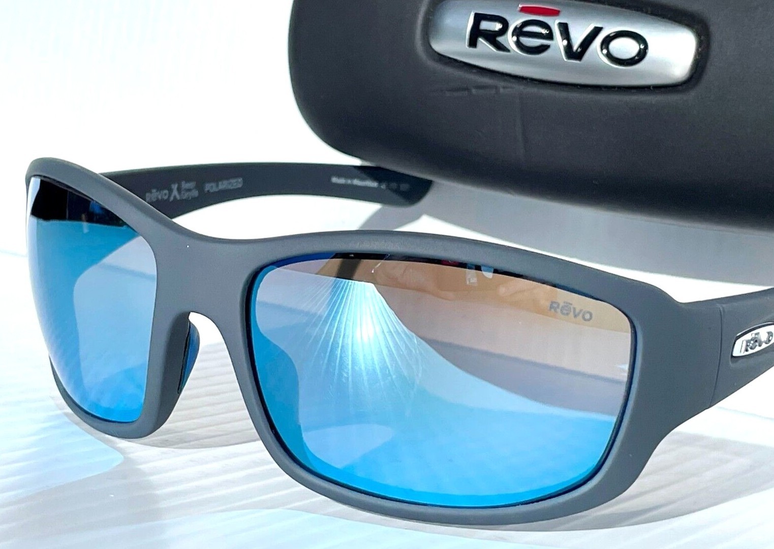Revo Maverick RE 1098 00 BL Men’s Sunglasses Frame Matte Gray Lens Graphite for sale online | eBay
