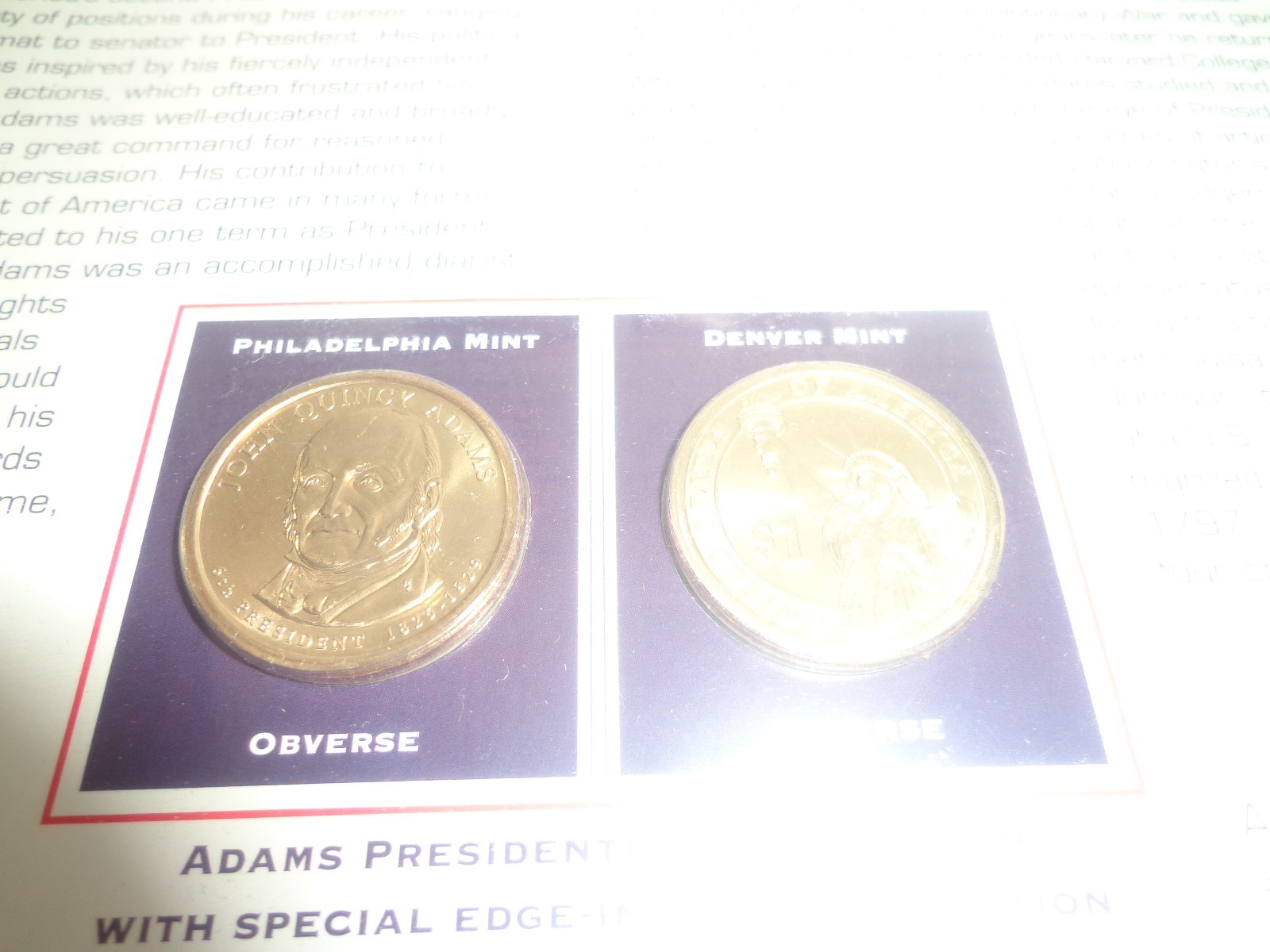 BRADFORD AUTHENTICATED United States Presidential Dollar Coin ...