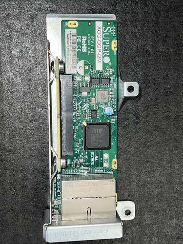 SuperMicro Dual-Port Gigabit PCIe x4 Ethernet Adapter Card P/N: AOC-CGP ...