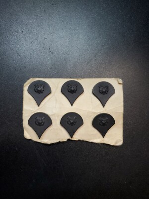 6 Vintage US Army Specialist E4 Rank Insignia Chevron Pin Badge Q1 ...