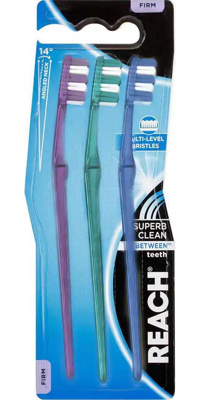 Reach Superb Clean Between Teeth Toothbrushes 3pk - Firm | eBay