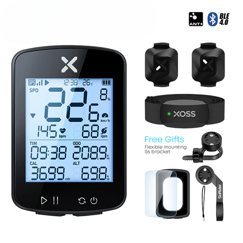 Bike Computer Wireless GPS Speedometer Road MTBWaterproof ANT+Heart ...