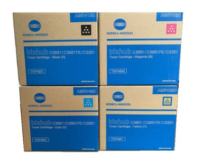 4 X Toner Original Konica Bizhub C3351 C3851 FS DEVELOP Ineo+ 3351 ...
