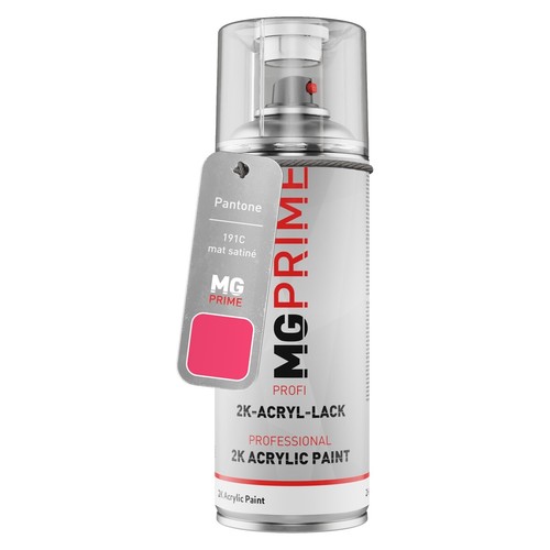 Pantone 191C Red mat satiné acrylique bombe aérosol 2C 400ml séchage ...