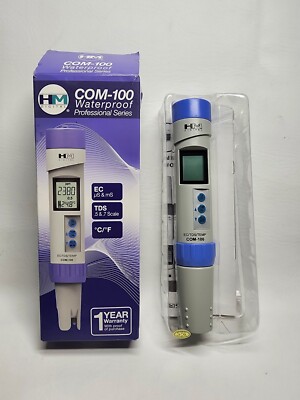 HM Digital COM-100 TDS EC Temp Waterproof Combo Meter Tester ...