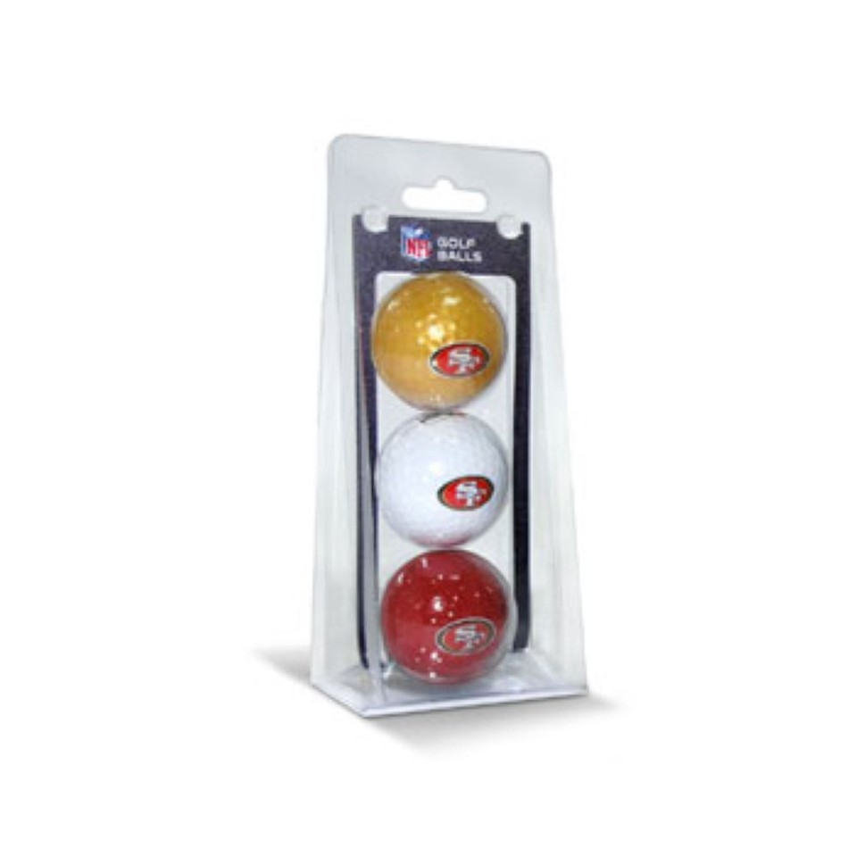 Team Golf NFL San Francisco 49ers Regulation Golf Balls 3-Pack | eBay