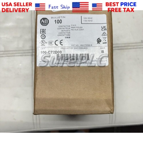 Allen-Bradley 100-C72D00 Contactor 110-120 Volts Coil New | eBay