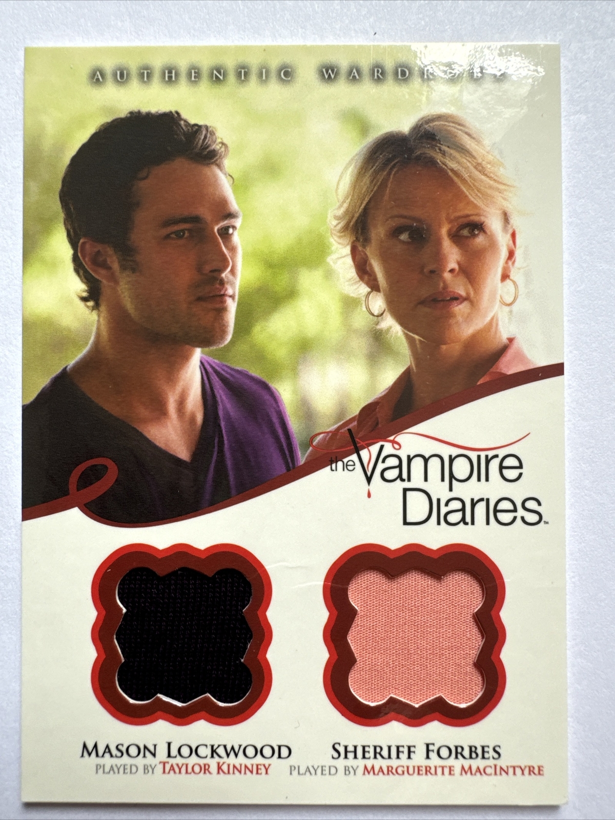 Vampire Diaries Season 2 Dual Wardrobe Card DM1 Mason Lockwood ...
