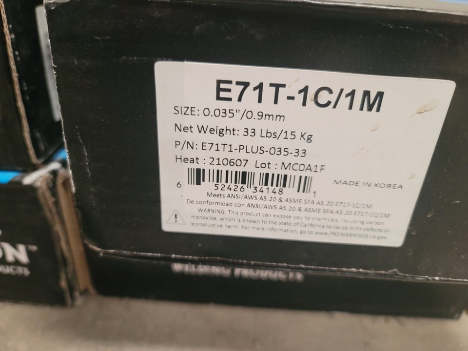E71T-1C/1M X .035 X 33LB Spool gas shielded flux core welding wire | eBay