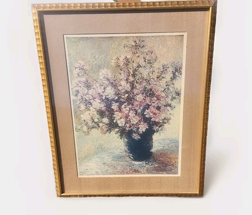 Claude Monet Print Vase Of Flowers*Large*Vintage, Professionally Framed ...