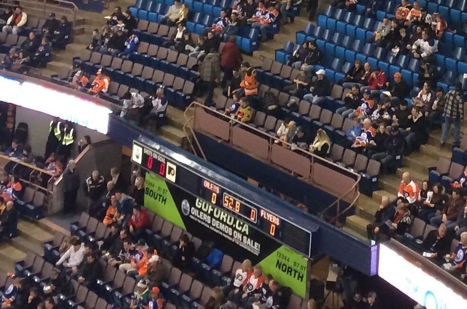 1994-2017 Dallas Stars Edmonton Oilers Scoreboard Sign - Northlands ...