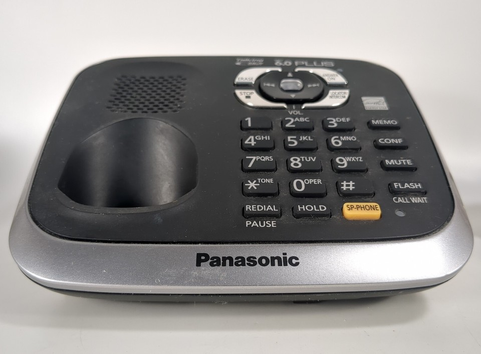 Panasonic KX-TG6541 DECT 6.0 Cordless Phone Answering Machine Base w/AC ...