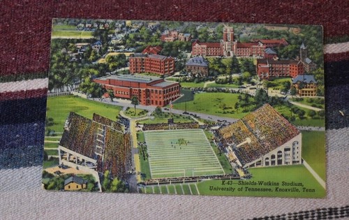 Postcard Shields-Watkins Stadium University of Tennessee Knoxville 1946 ...