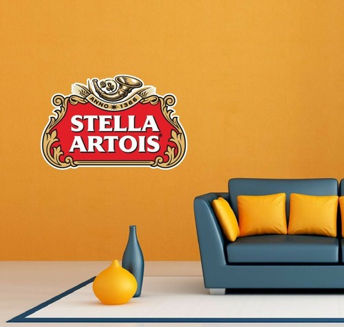 Stella Artois Beer Room Bar Restaurant Wall Decor Sticker Decal 25"X16 ...