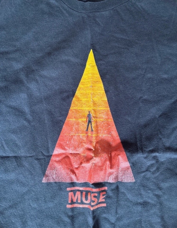 Muse T Shirt Rare Rock Band Merch Tee Matt Bellamy Size Small Black | eBay