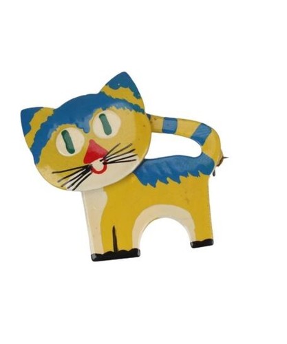 Retro Vintage cat with moving head brooch | eBay