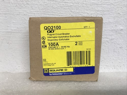 Square D QO2100 100A 2 Pole Plug On Circuit Breaker New With Box | eBay