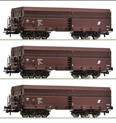 Roco OBB Self Unloading Wagon Set 6600071 HO Scale DC | eBay