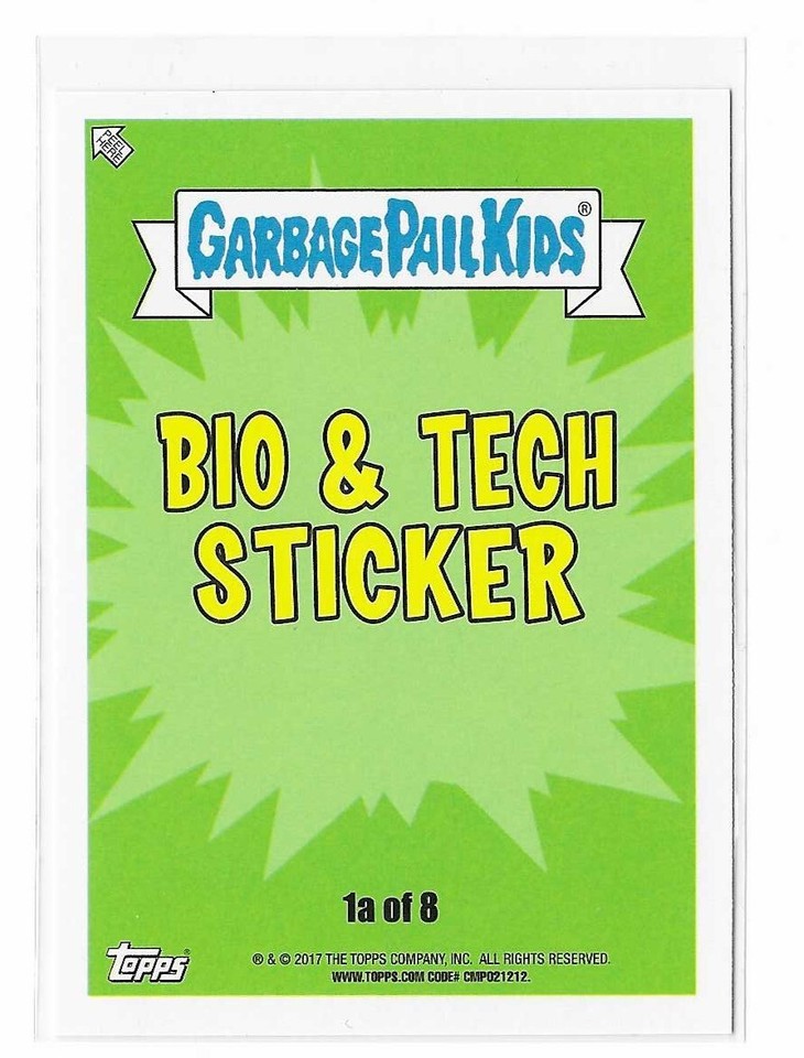 2017 Topps GPK Garbage Pail Kids Adam Geddon Bio & Tech Rabid Rob 1a | eBay
